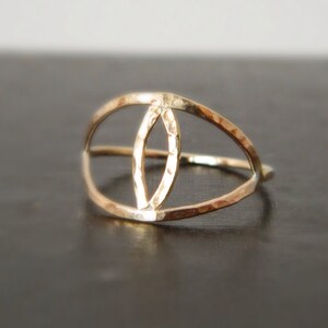 Cat Eye Ring, Sterling Silver Evil Eye Ring, Dainty Gold Filled Ring ...