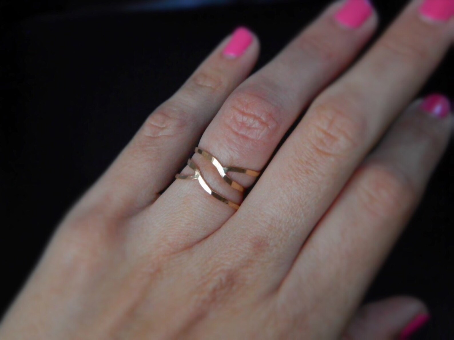 Gold Filled Infinity Ring Band: Minimalist Stacking Ring - Etsy