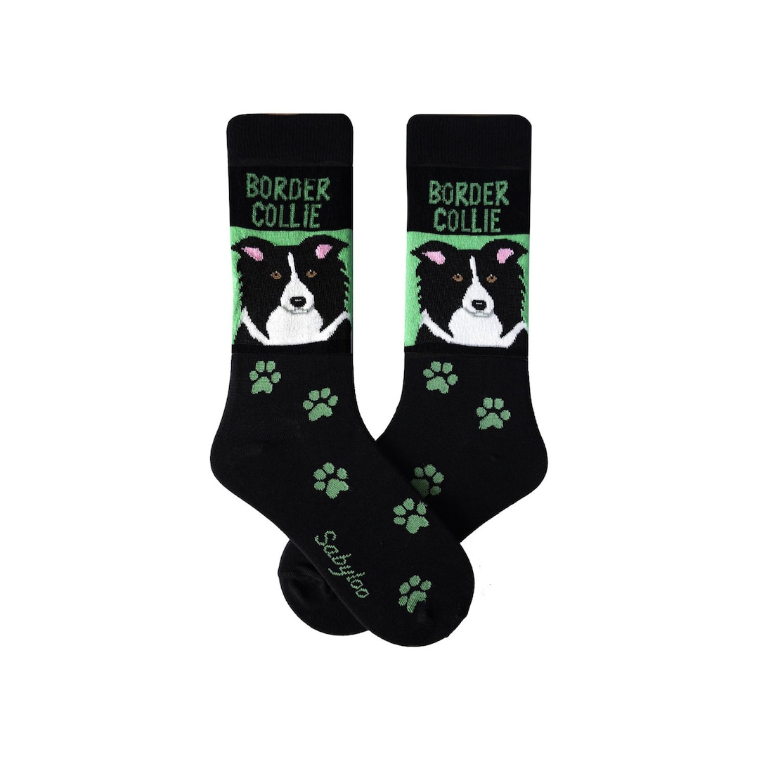 Border Collie Dog Socks for Dog Lovers, Men and Women, Gift - Etsy