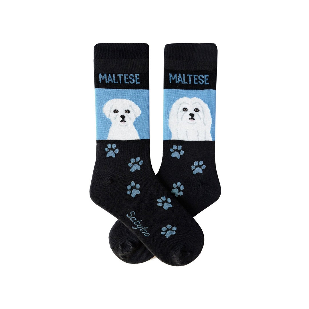 Maltese Dog Socks for Dog Lovers, Men and Women, Gift - Etsy