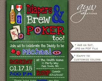 Diaper Poker Party | Etsy