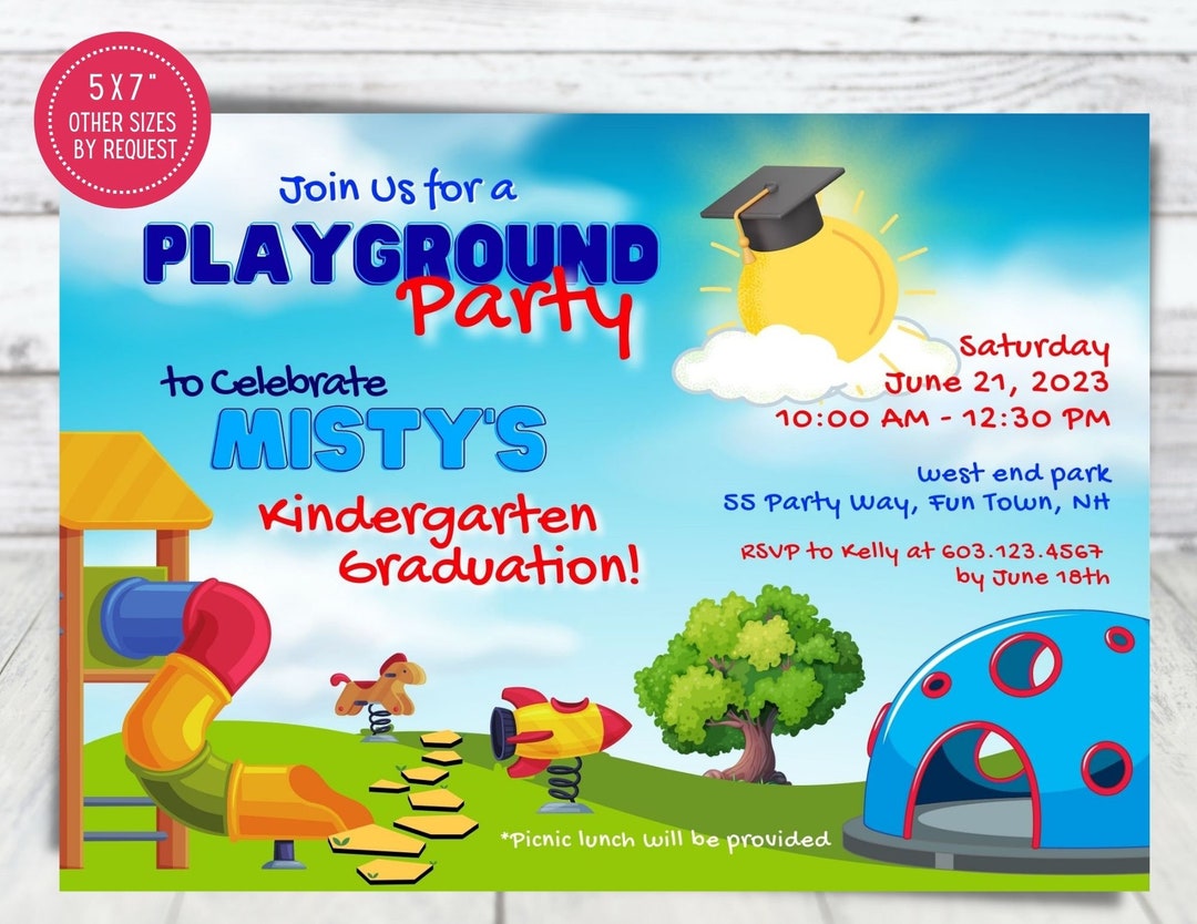 Preschool Graduation Party Invitation Pre-k Graduation Invitation ...