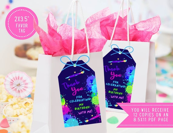 Painting Party Favor Tag - Gift Tags for an Art Party - Favor Tag for ...