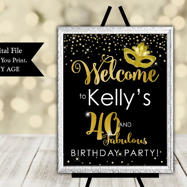Masquerade Ball Welcome Sign - Etsy