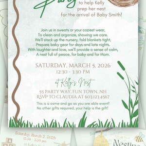 Editable Alligator Nesting Party Invitation Template for Prep the Nest ...