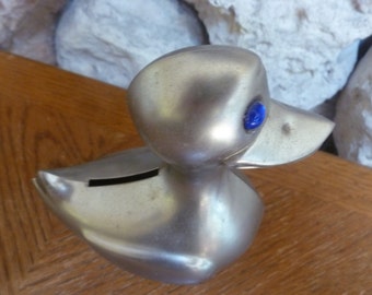 Silver Duck Bank | Etsy
