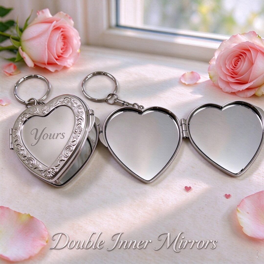 Personalized Engraved Compact Mirror, Vintage Ornate Bridesmaid Gift ...