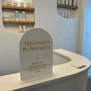 Treatment in Progress Sign | Business Sign | Treatment Room Sign ...