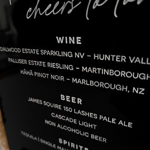 Bar Menu, Drinks Menu, Bar Sign, Acrylic Drink Menu, Arch Menu, Acrylic ...