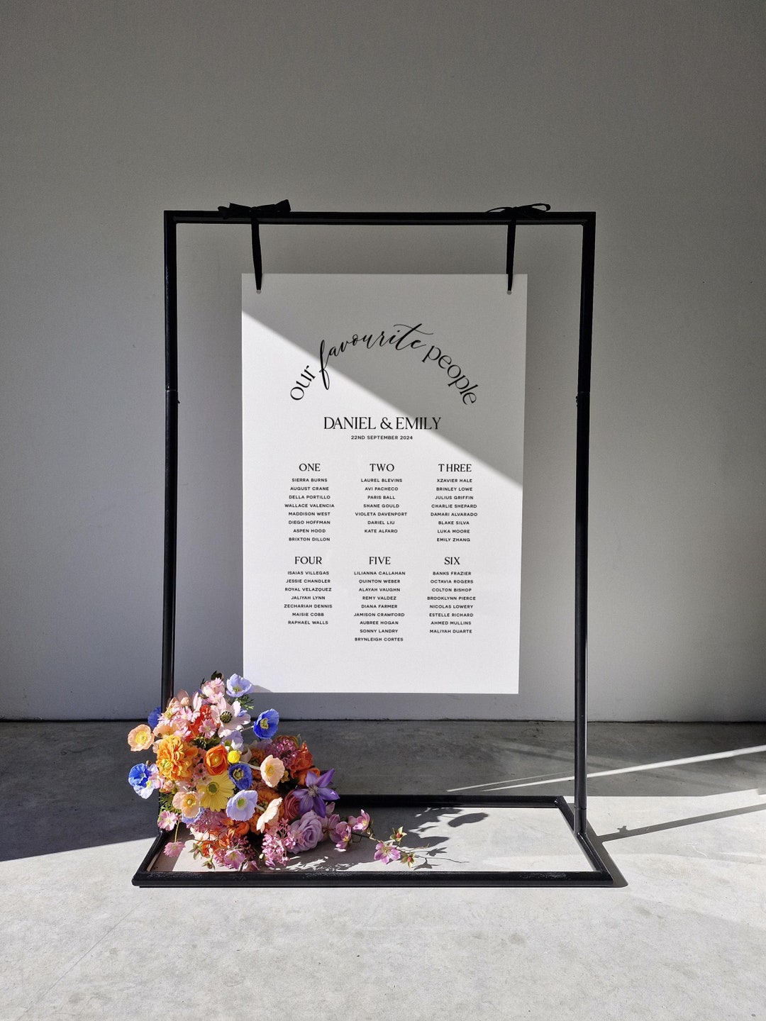 A1 Arch Seating Chart Sign, Acrylic Arch Seating Chart for Wedding ...