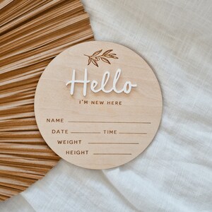 Hello World Sign, Baby Announcement, Hello World Wooden Sign, Baby ...
