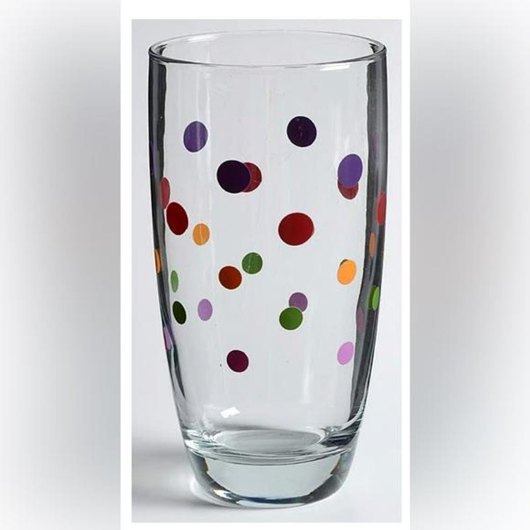 Pampered Chef Dots Beverage Glasses - Etsy