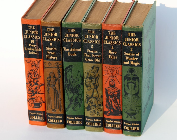 Vintage Book Set, the Junior Classics Young Folks Shelf of Books ...
