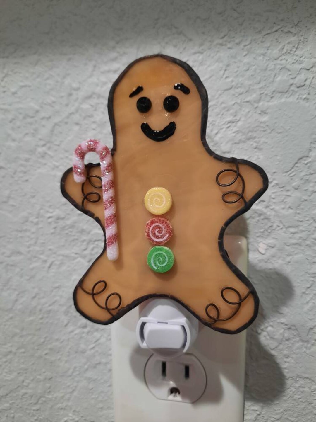 Gingerbread Man Night Light - Etsy