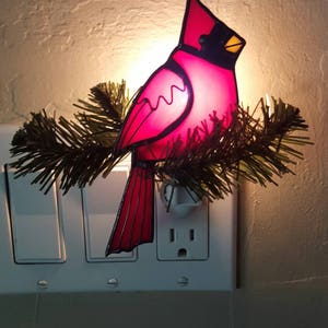 Christmas Cardinal Night Light - Etsy