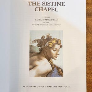 The Sistine Chapel by Mancinelli, Fabrizio Paper Back Art Book - Etsy
