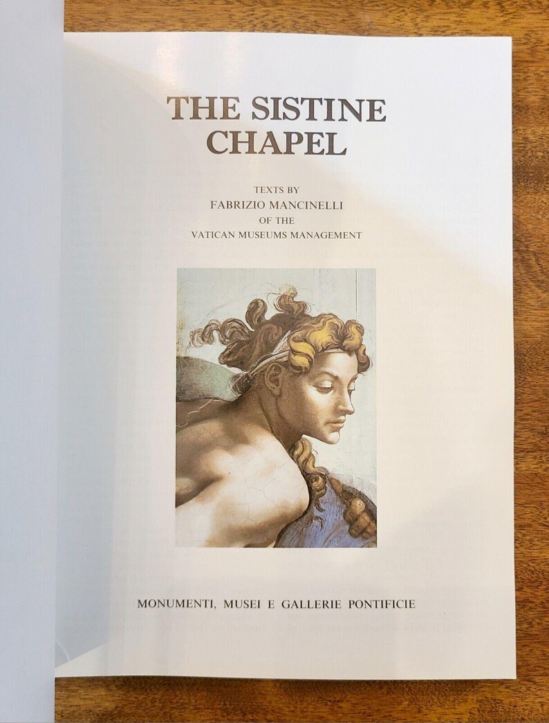 The Sistine Chapel by Mancinelli, Fabrizio Paper Back Art Book - Etsy