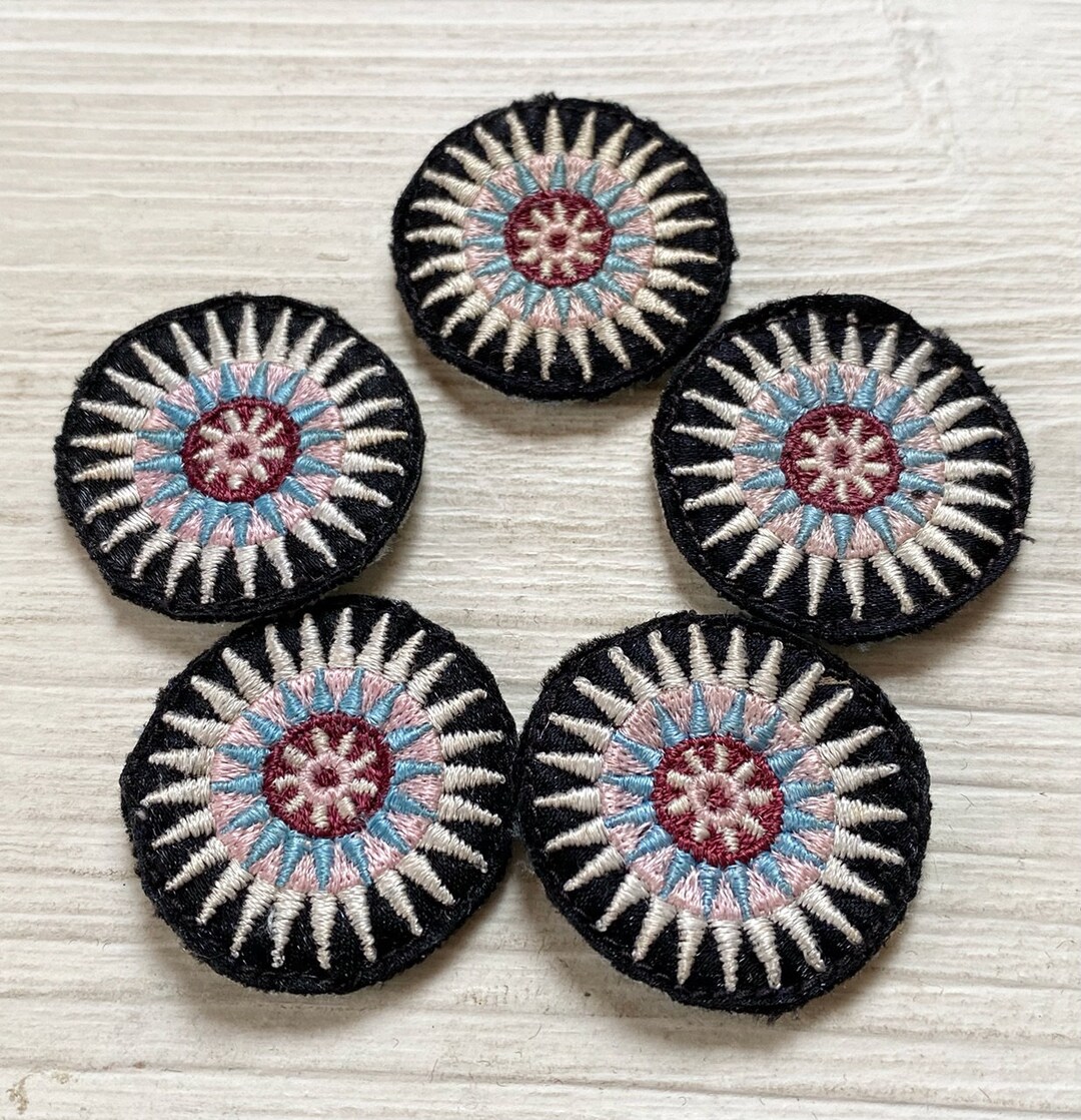 Hmong Star Embroidered Patches - Etsy