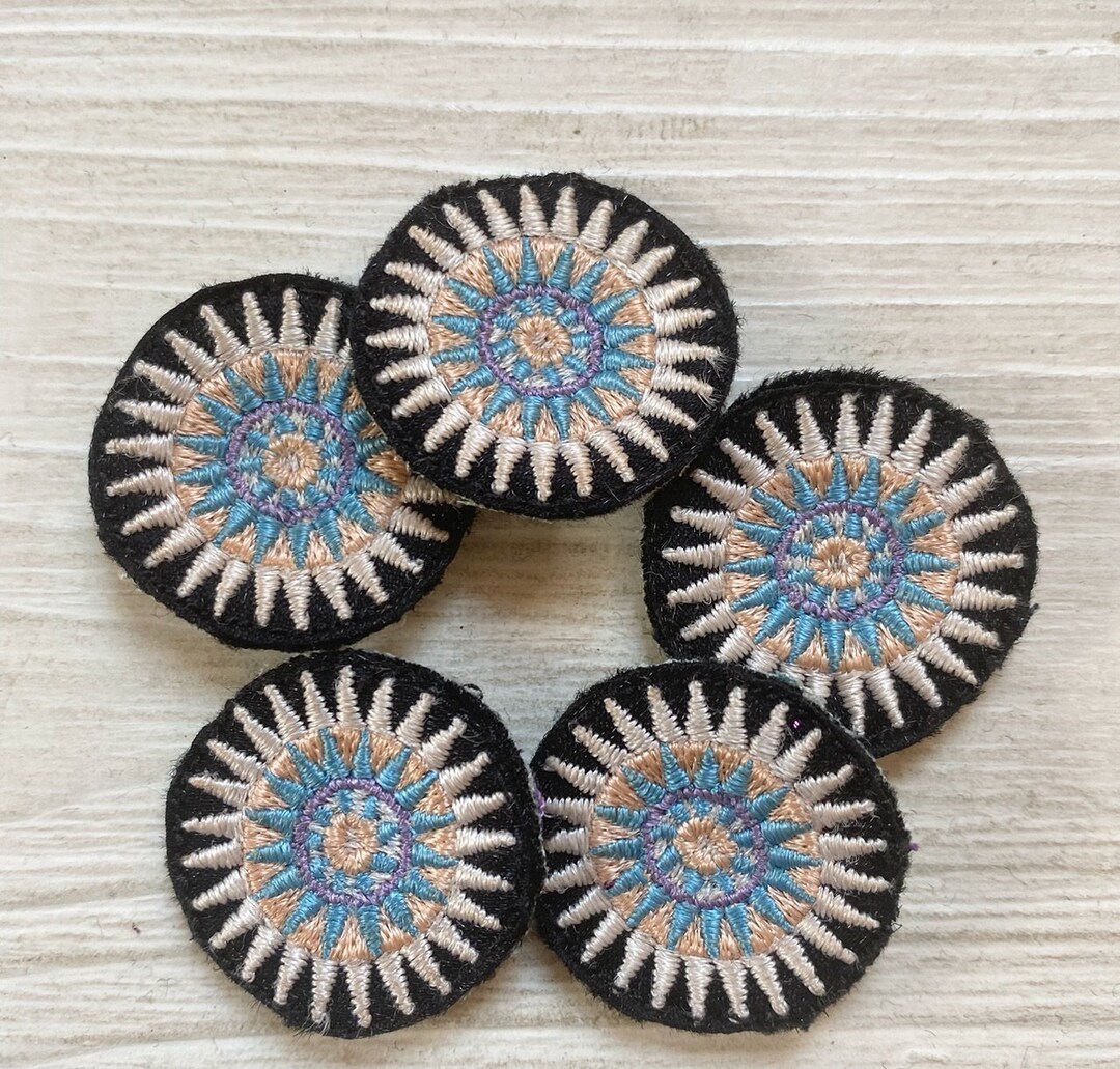 Hmong Star Embroidered Patches - Etsy