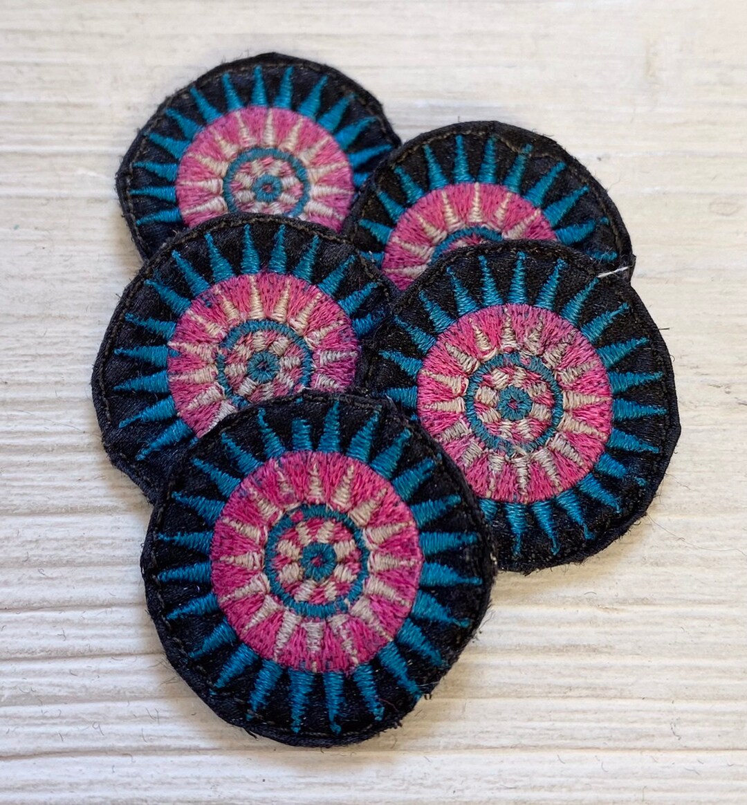 Hmong Star Embroidered Patches - Etsy