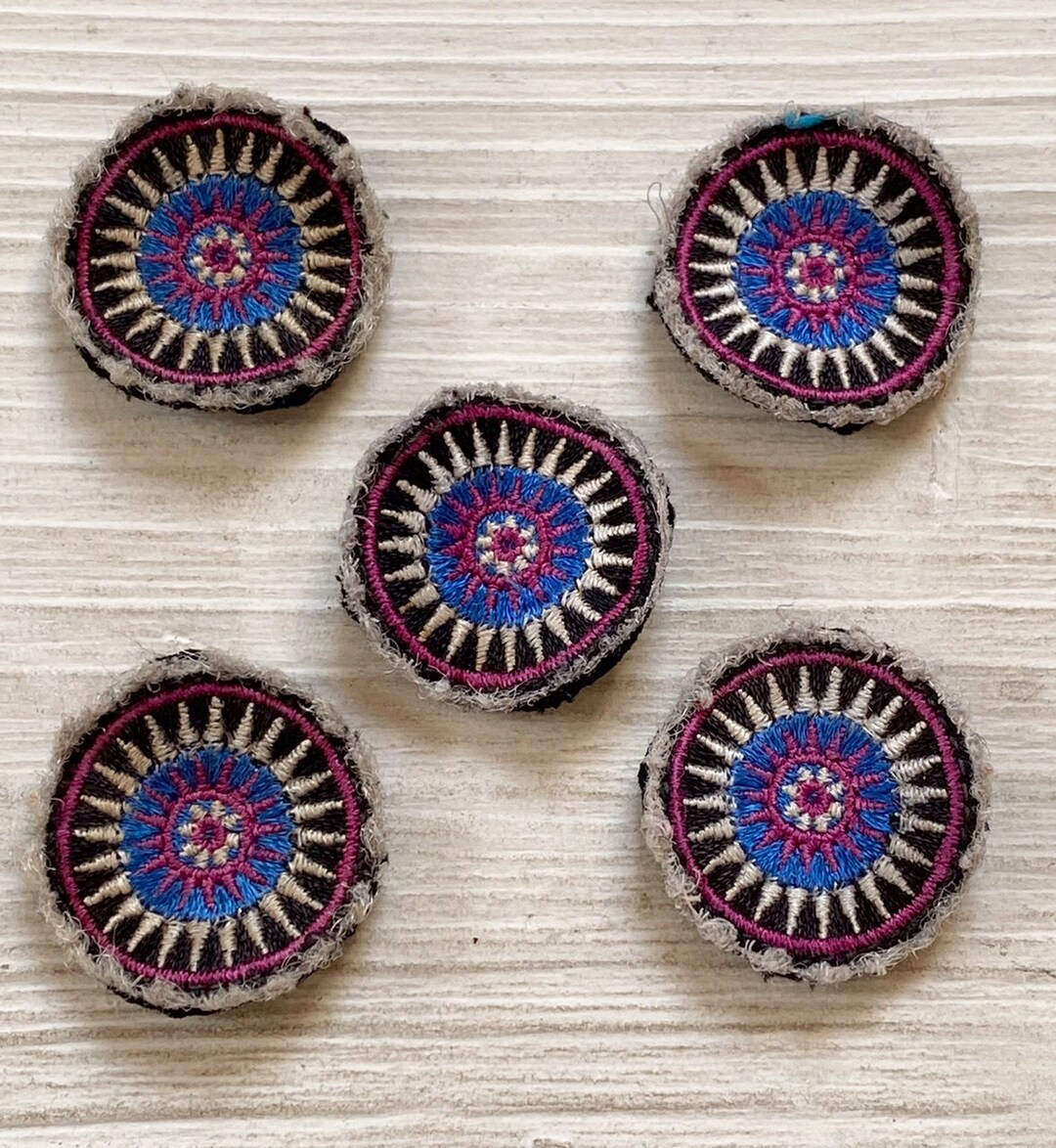 Hmong Star Embroidered Patches - Etsy