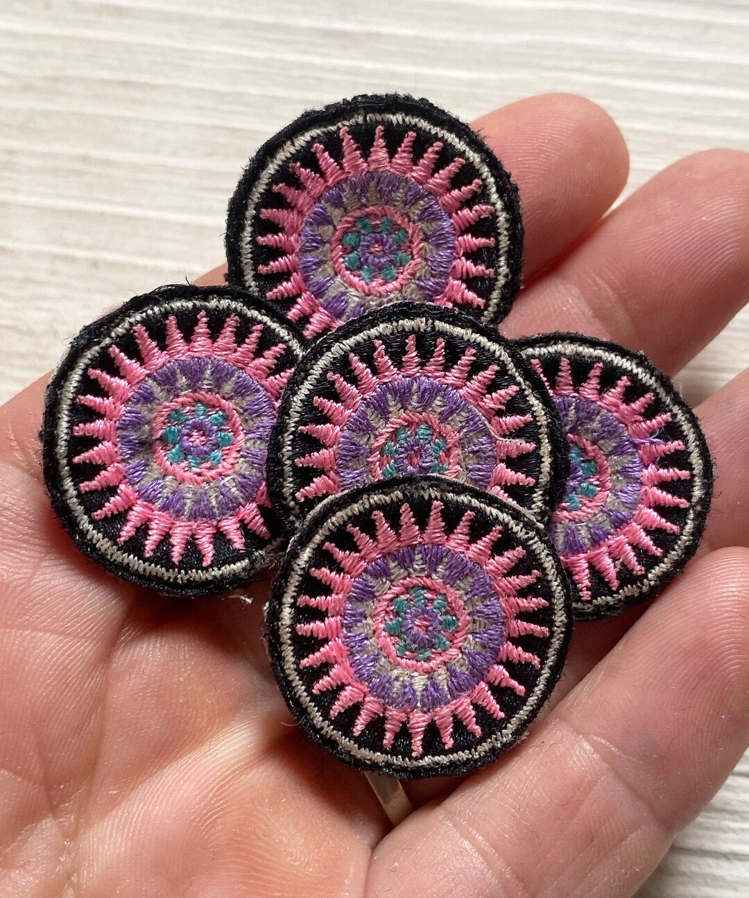 Hmong Star Embroidered Patches - Etsy