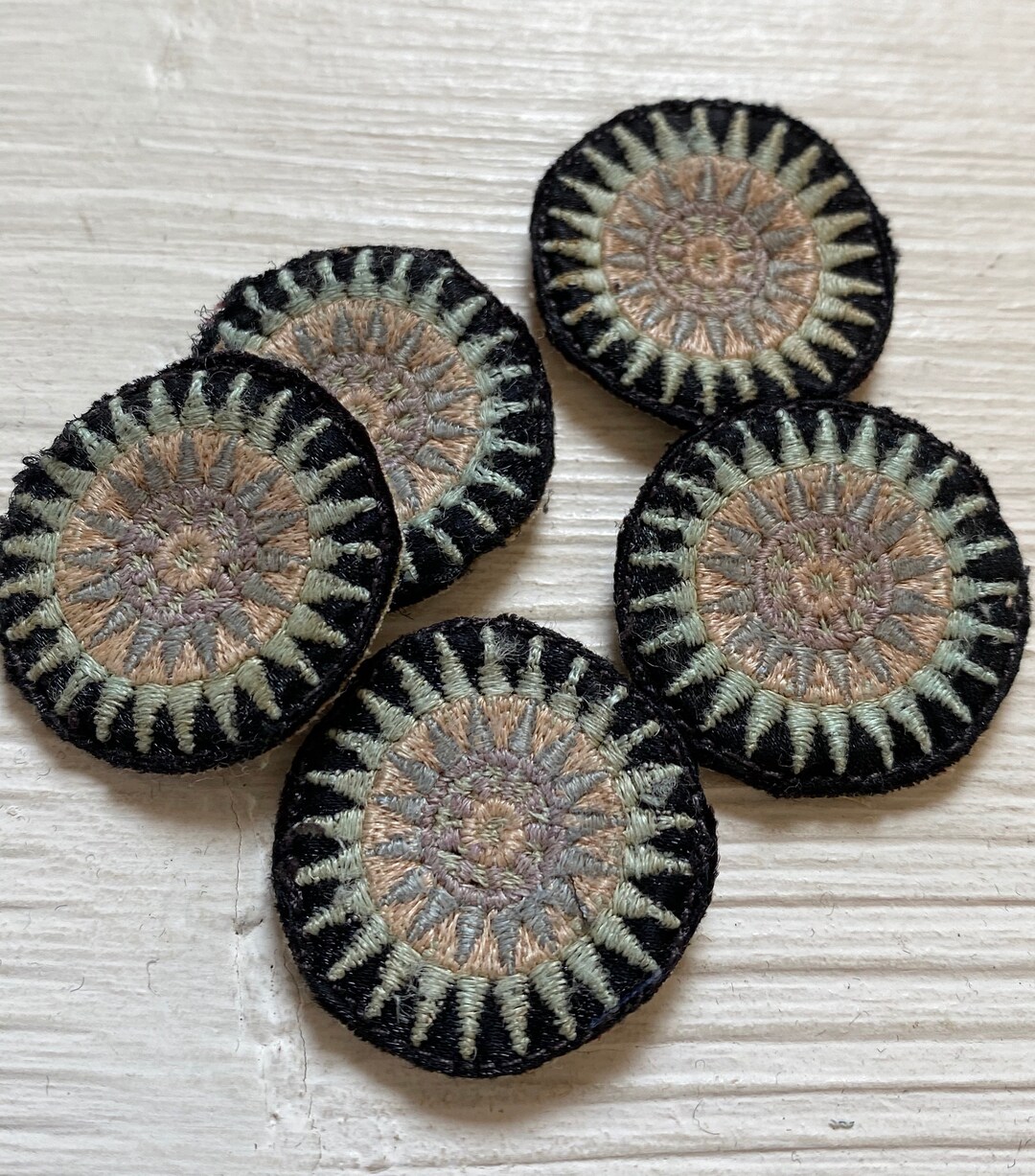 Hmong Star Embroidered Patches - Etsy