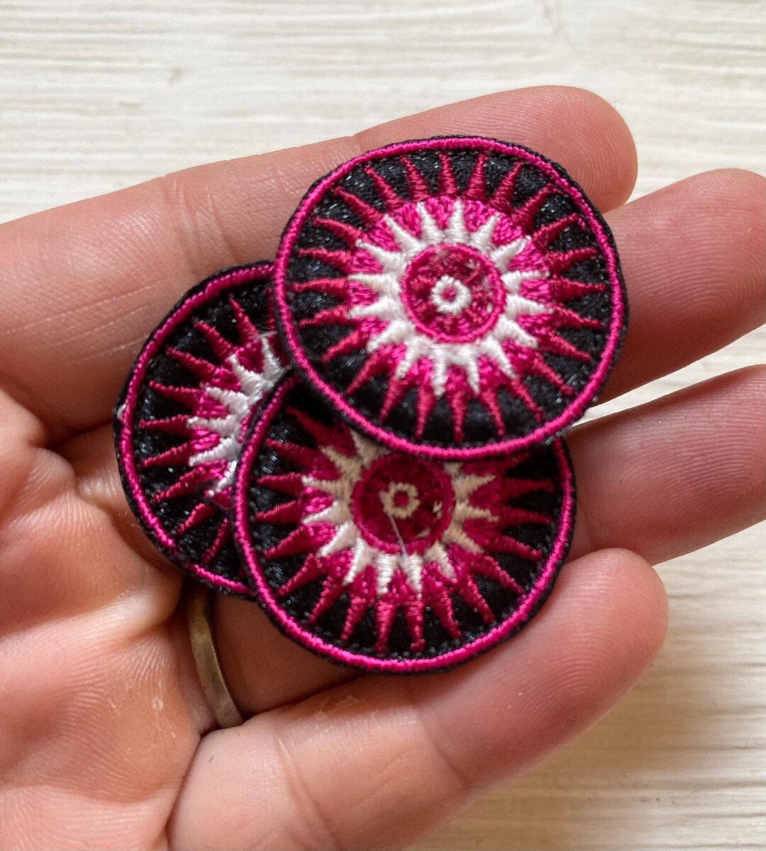 Hmong Star Embroidered Patches - Etsy