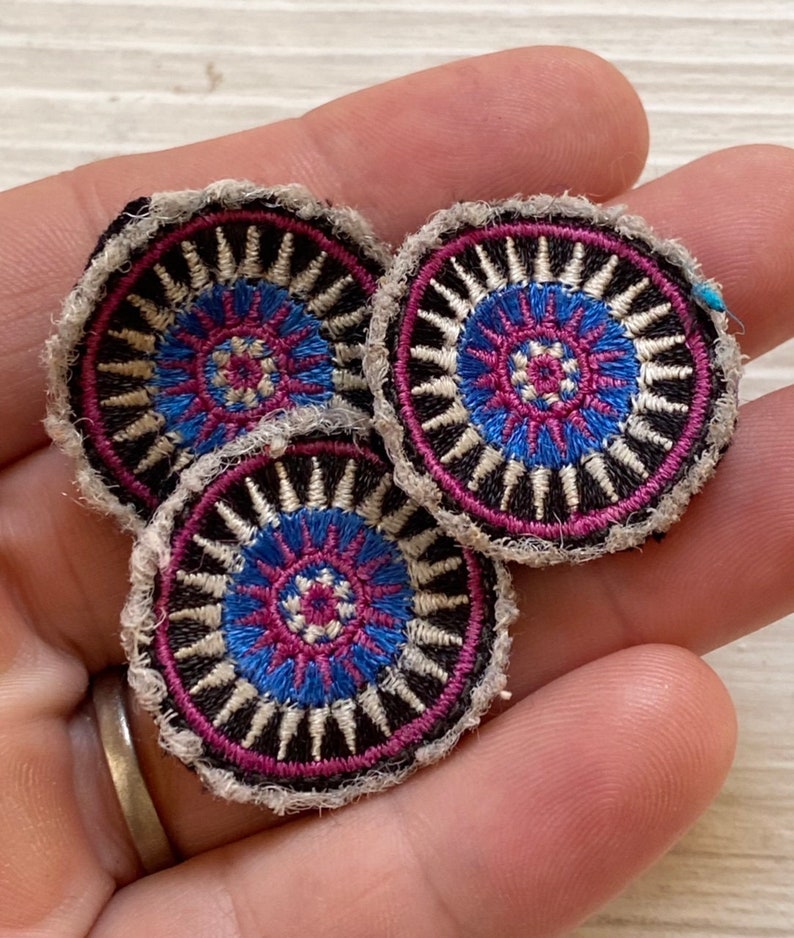 Hmong Star Embroidered Patches - Etsy