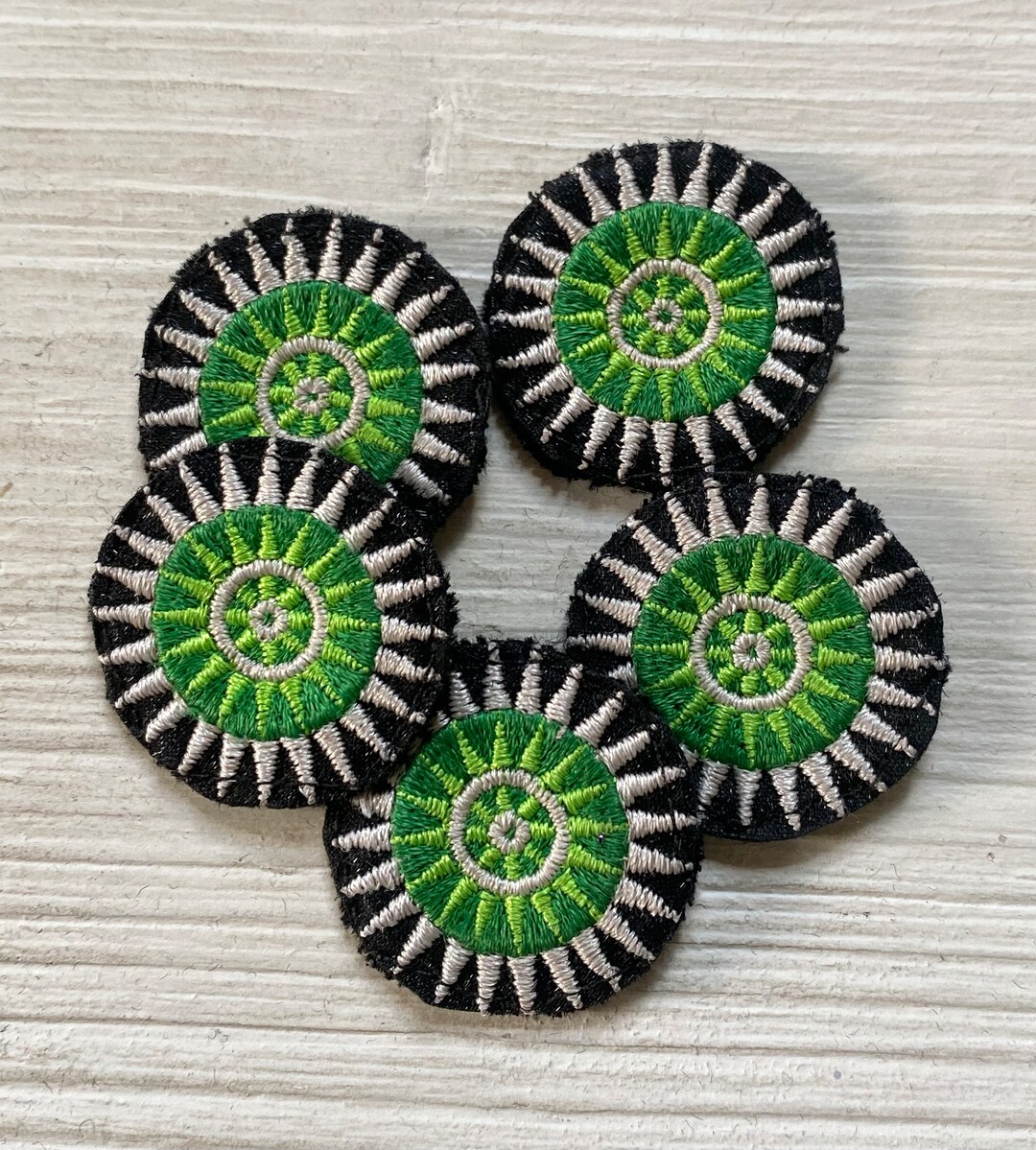 Hmong Star Embroidered Patches - Etsy