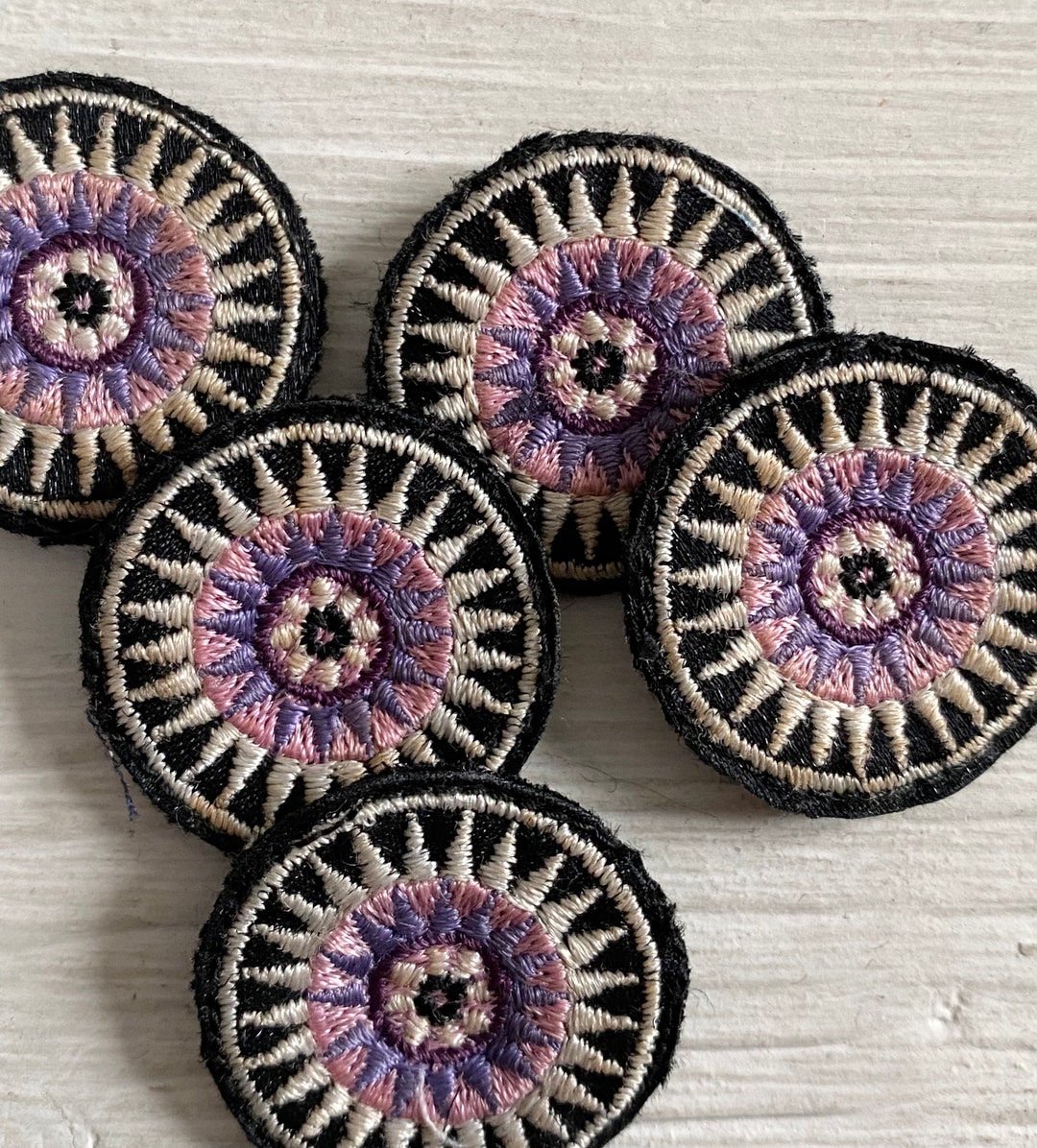 Hmong Star Embroidered Patches - Etsy