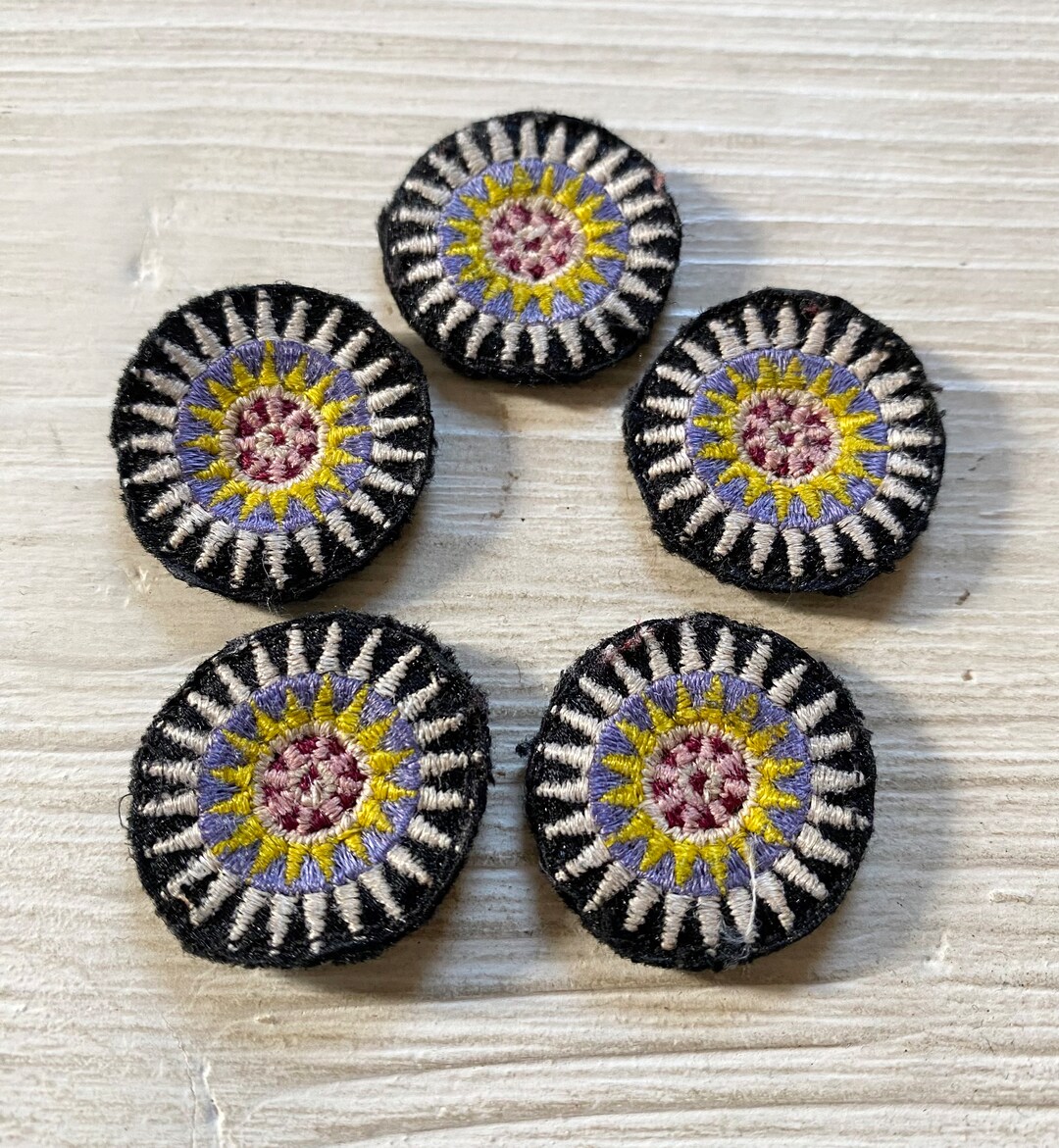 Hmong Star Embroidered Patches - Etsy