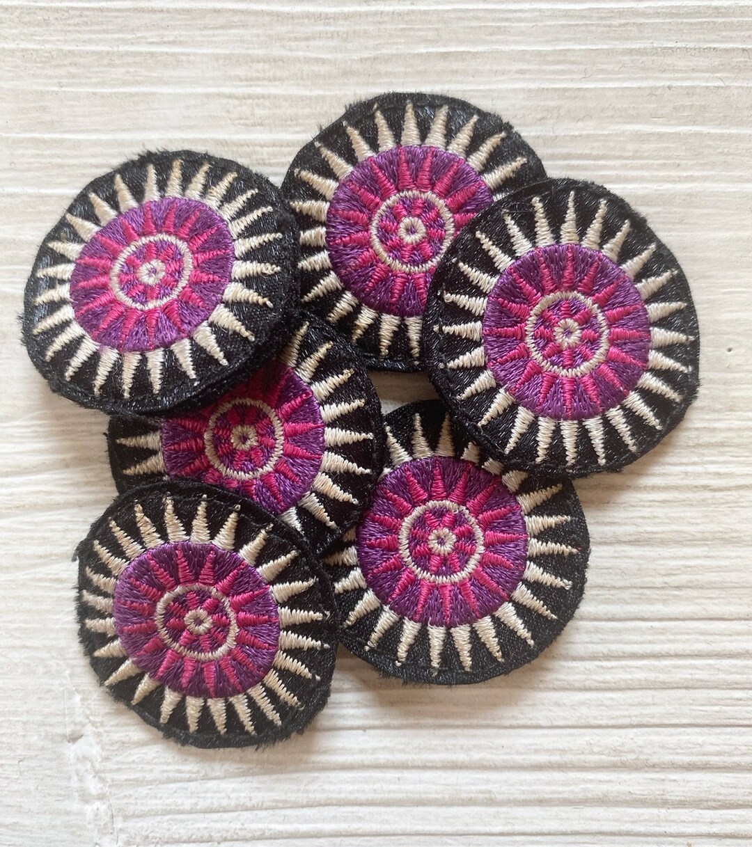Hmong Star Embroidered Patches - Etsy