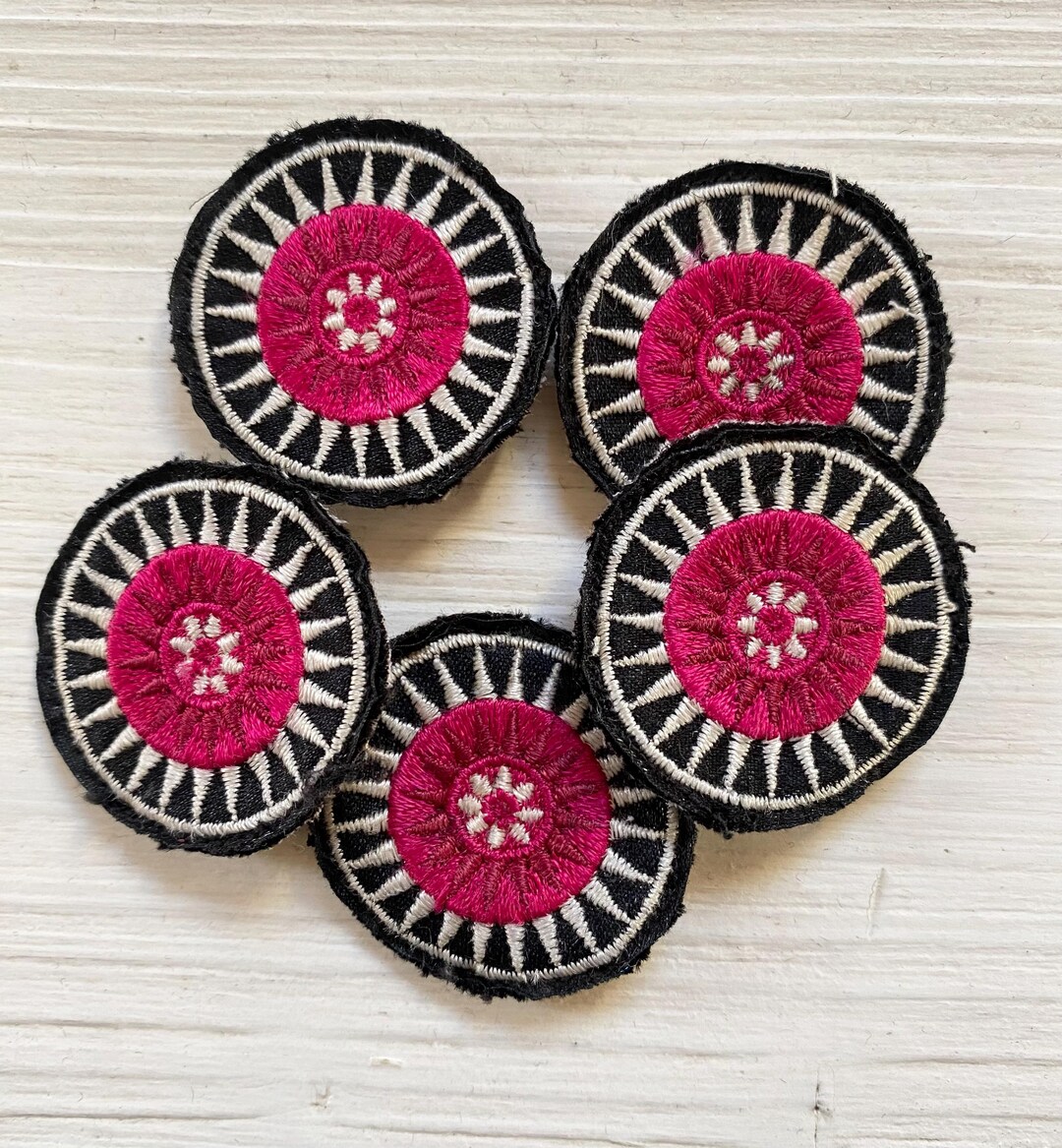Hmong Star Embroidered Patches - Etsy