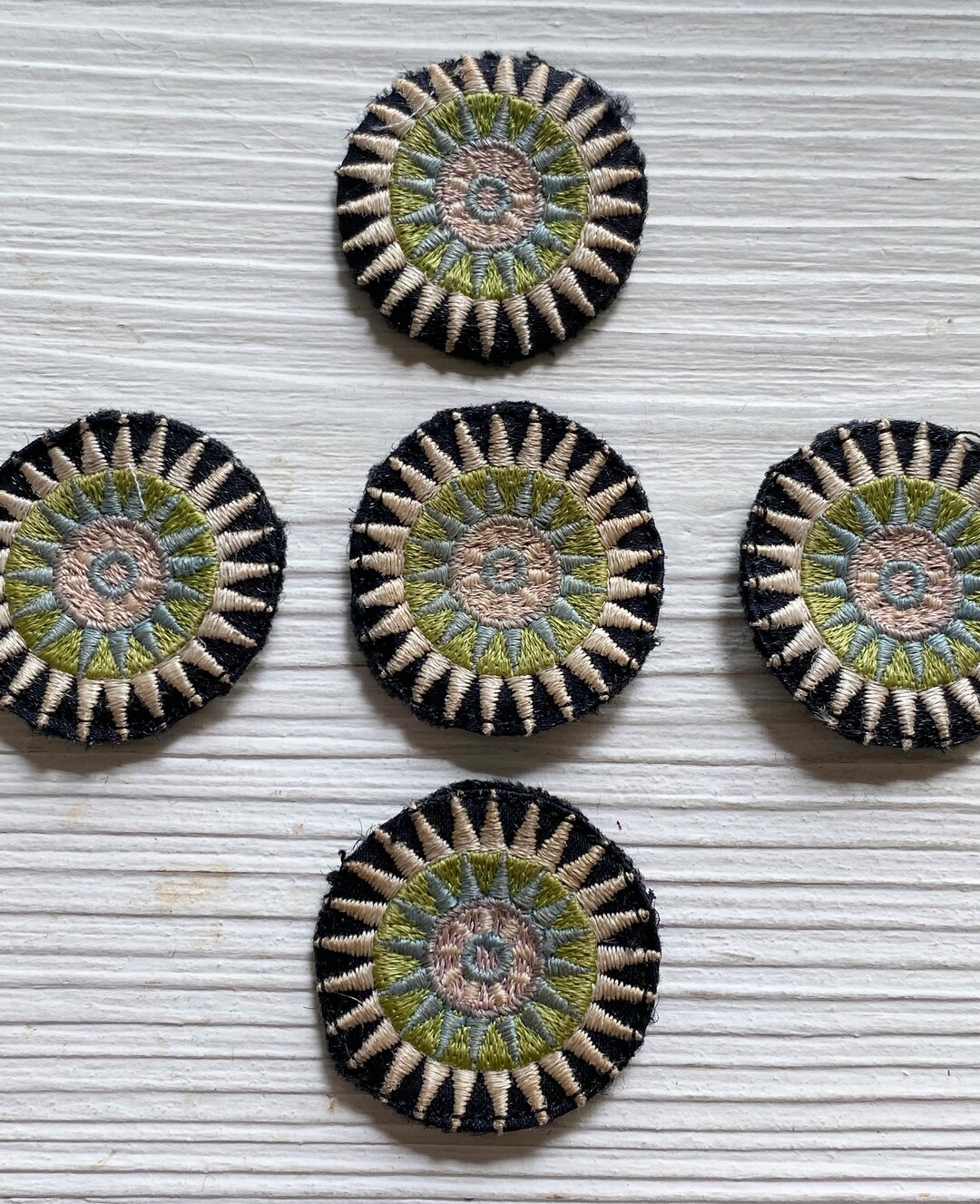 Hmong Star Embroidered Patches - Etsy