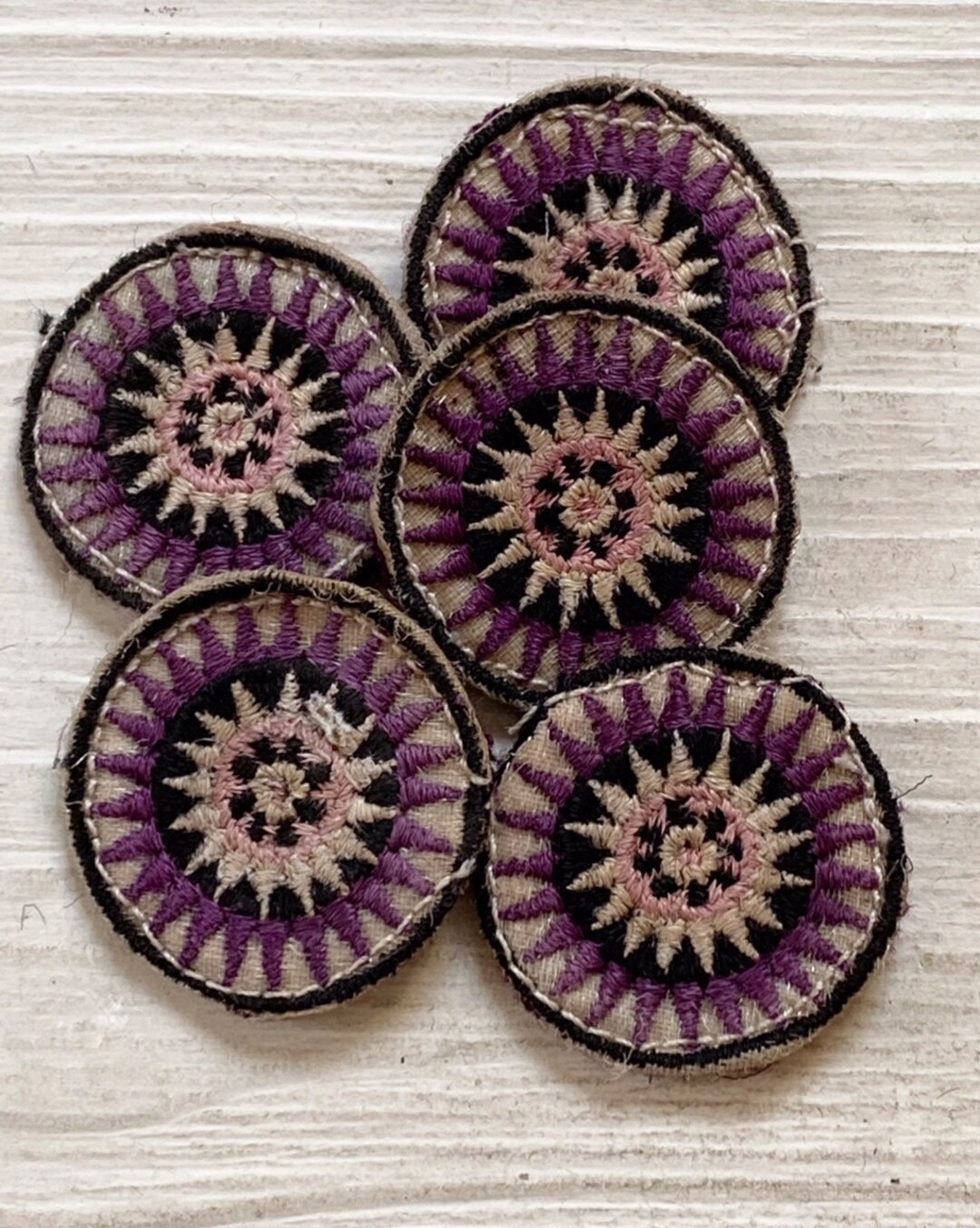 Hmong Star Embroidered Patches - Etsy