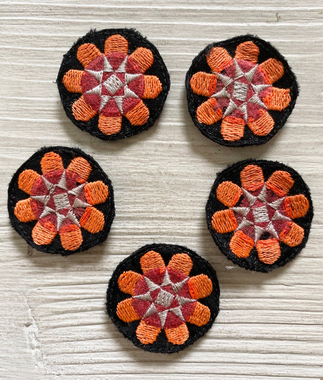 Hmong Star Embroidered Patches - Etsy