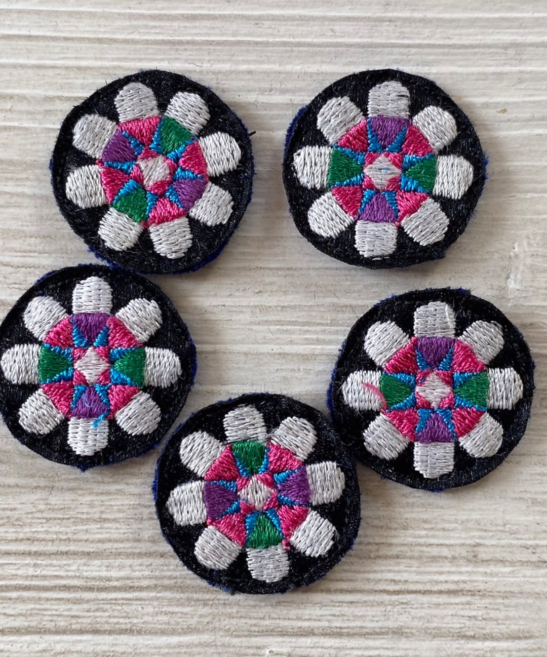 Hmong Star Embroidered Patches - Etsy