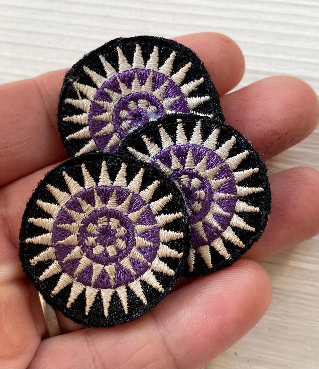 Hmong Star Embroidered Patches - Etsy