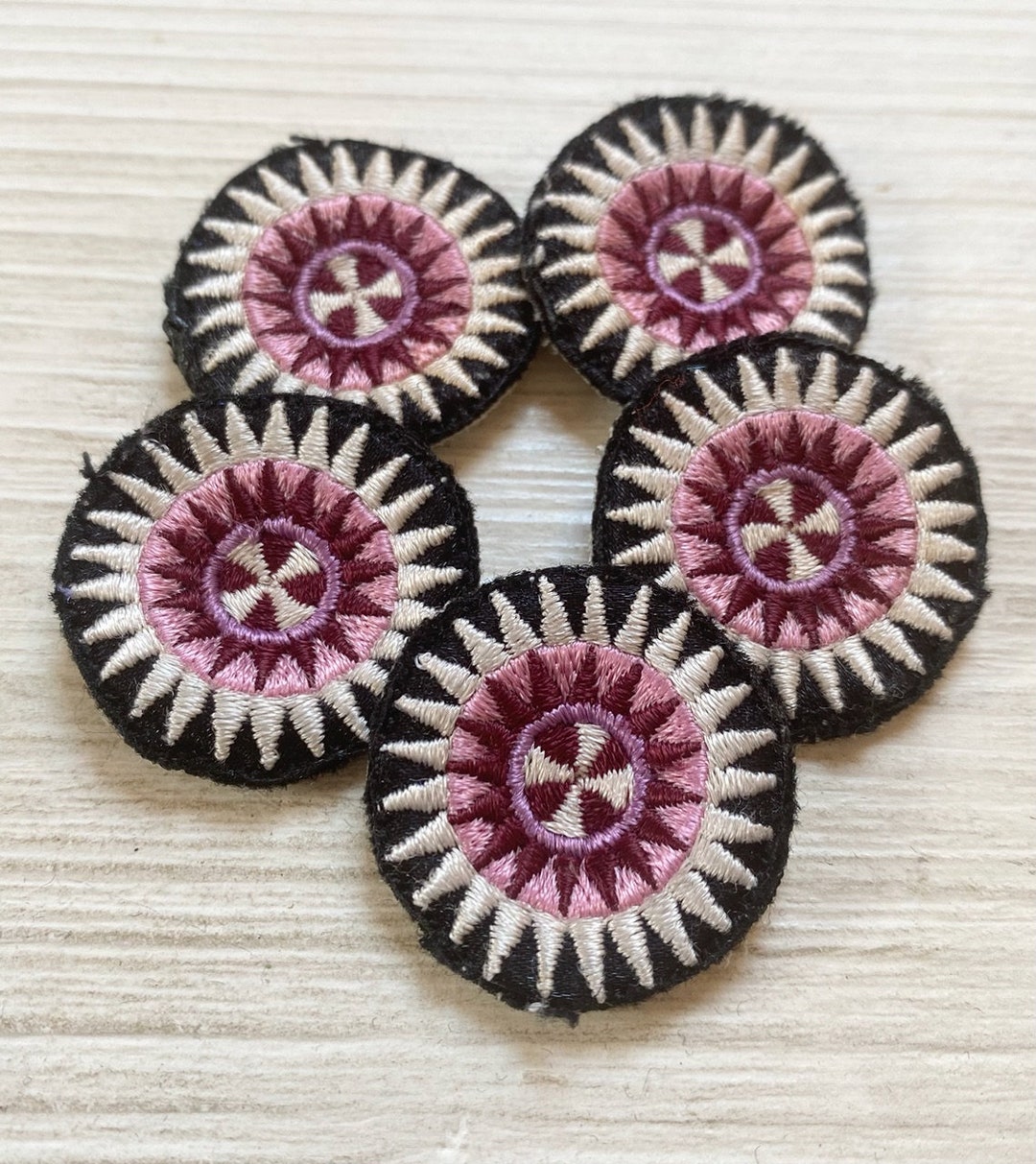 Hmong Star Embroidered Patches - Etsy