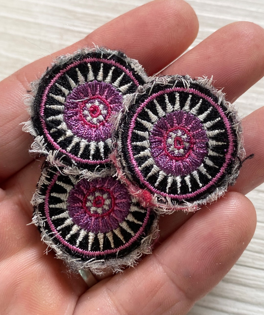 Hmong Star Embroidered Patches - Etsy