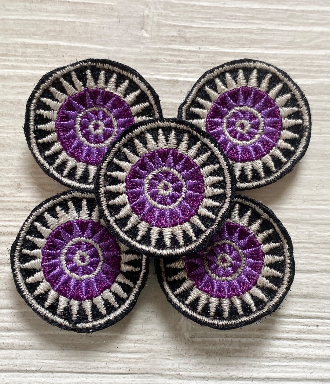 Hmong Star Embroidered Patches - Etsy