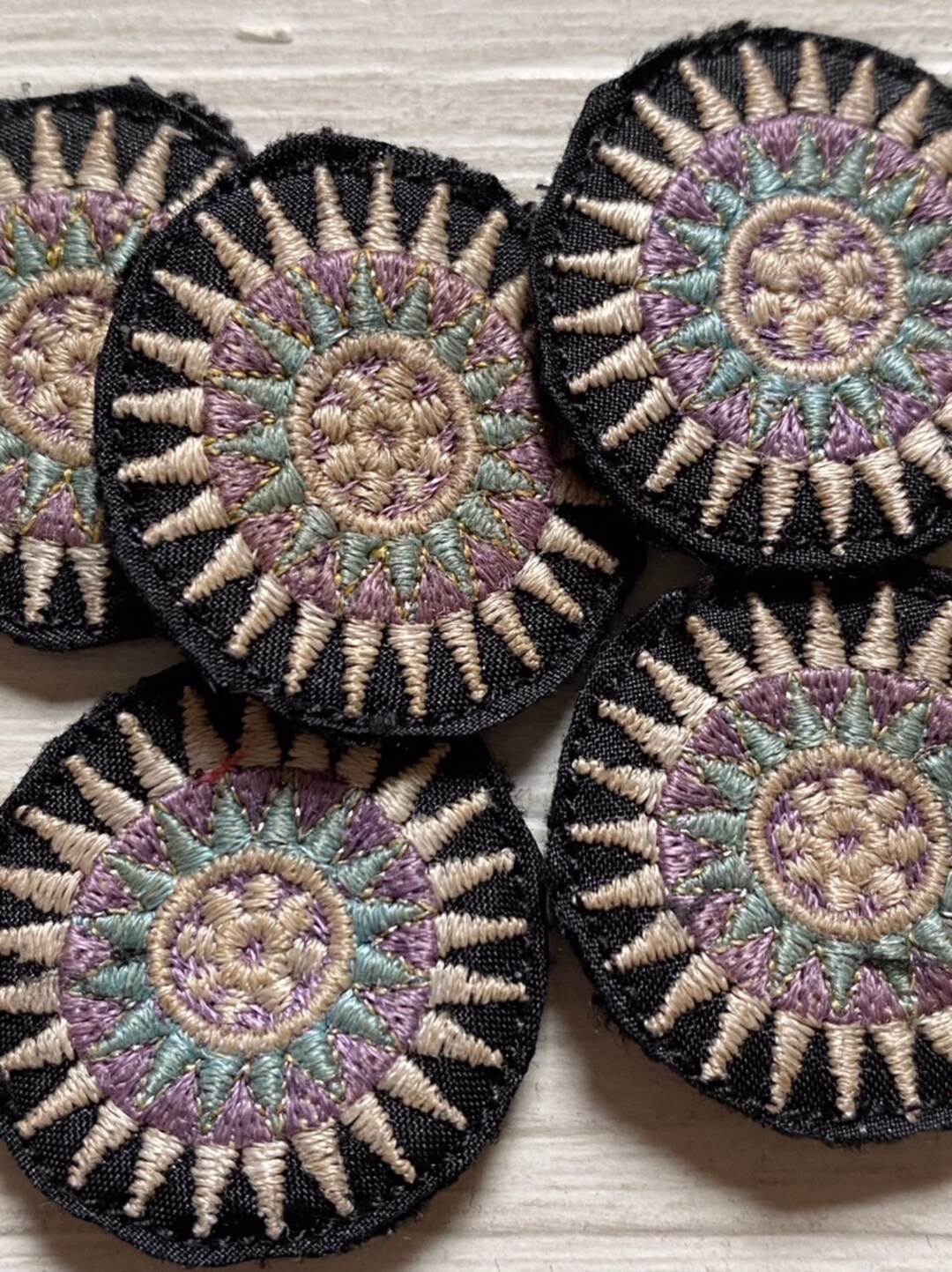 Hmong Star Embroidered Patches - Etsy