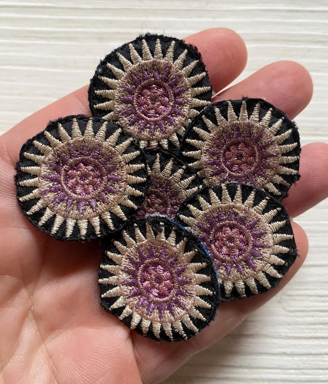 Hmong Star Embroidered Patches - Etsy