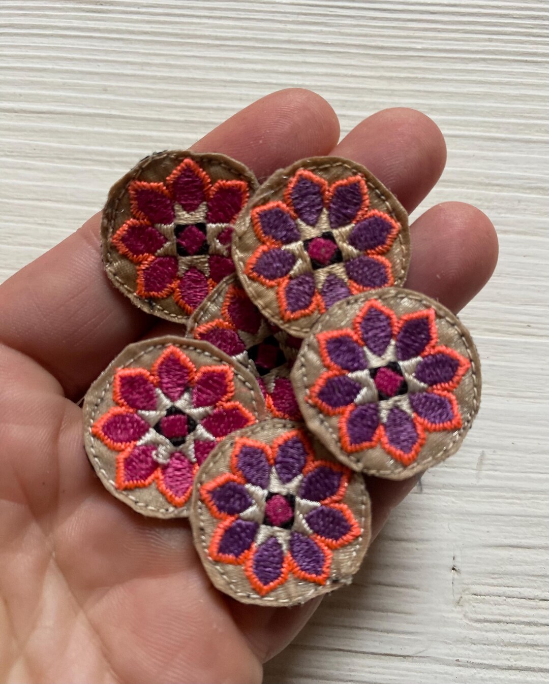 Hmong Star Embroidered Patches - Etsy