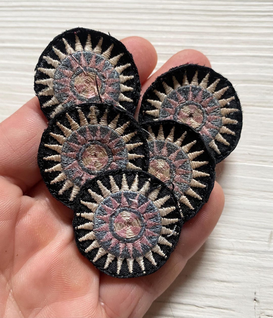 Hmong Star Embroidered Patches - Etsy