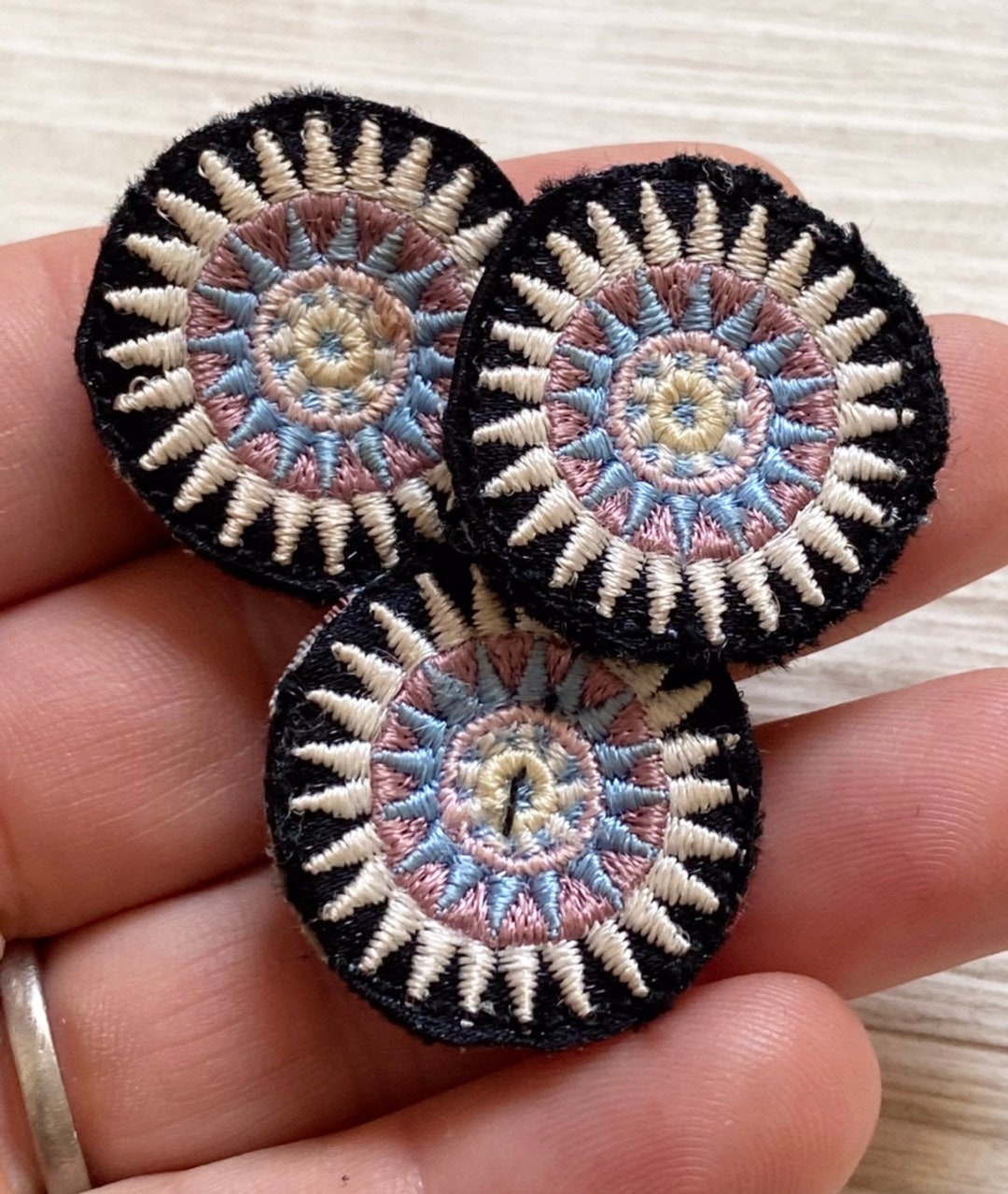 Hmong Star Embroidered Patches - Etsy