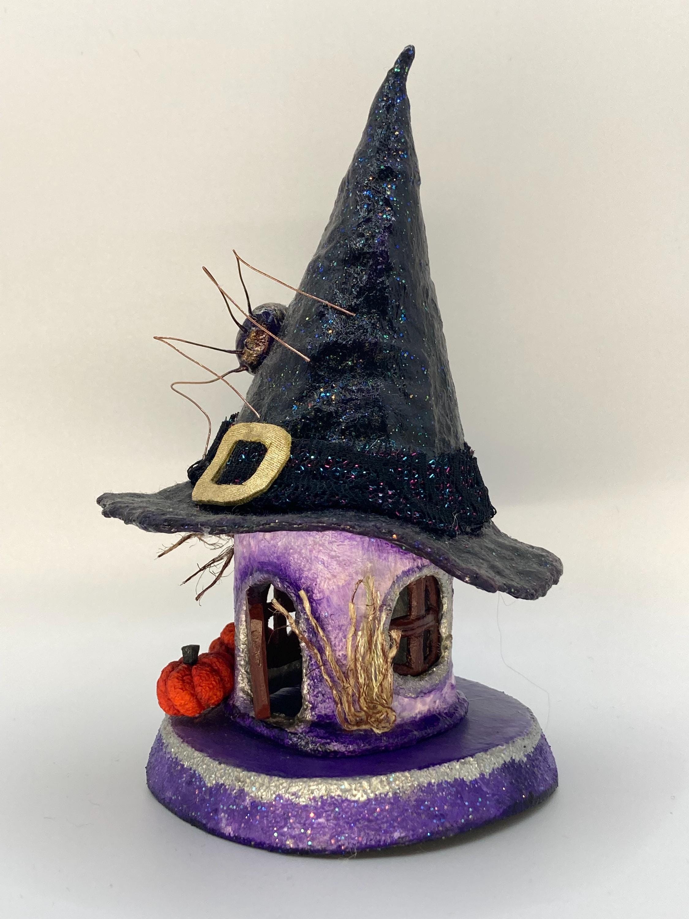 Purple Witch’s Hat Fairy House Tooth Holder - Etsy