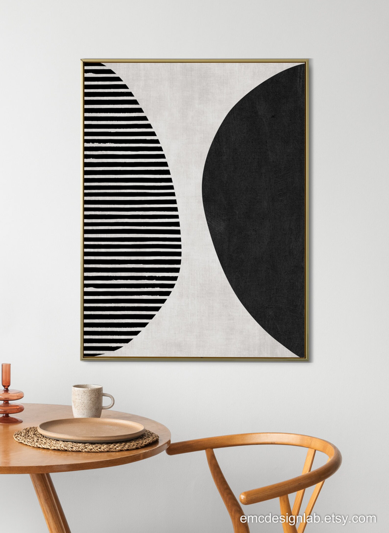 Gray Black Modern Bold Wall Art Print / Gray Abstract Nordic - Etsy