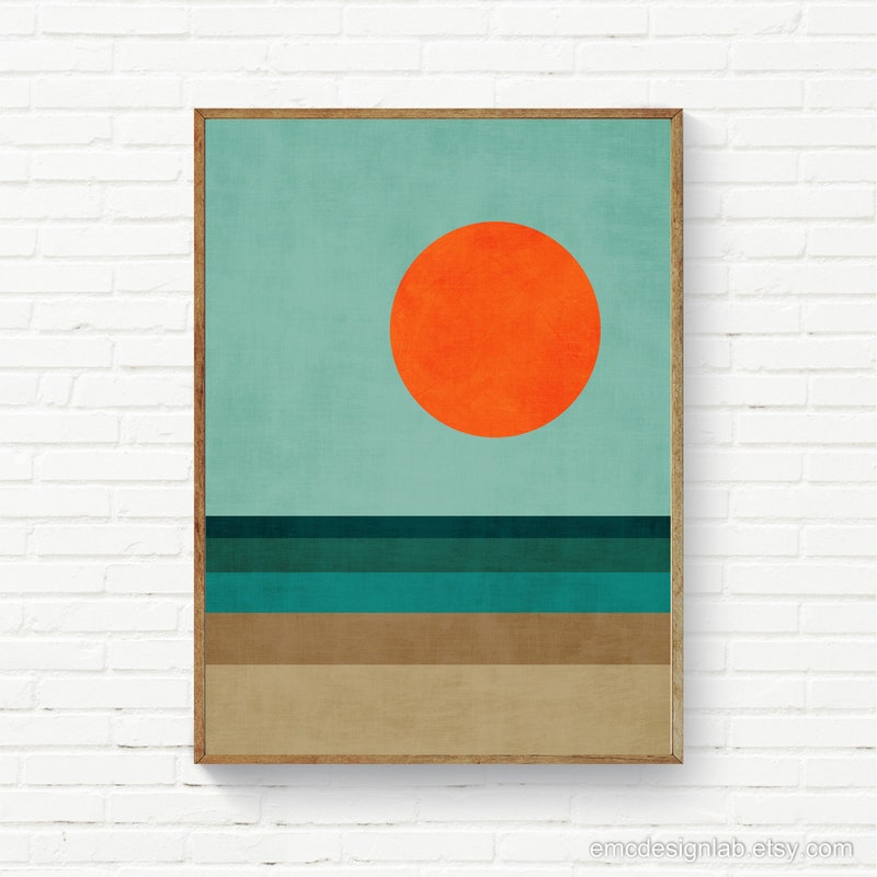 Retro Poster Abstract - Etsy